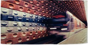 Sablio Ručník Metro v barevné stanici - 70x140 cm