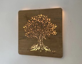 Li-Go "Dub" světelný obraz 230V 42x42cm provedení povrchu: bříza