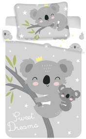 Licencované povlečení Koala Sweet Dreams baby 40 x 60 + 100 x 135 cm, český výrobce Tibex