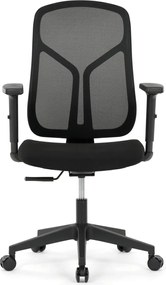Ergonomická kancelářská židle NOMI - černá síťovina