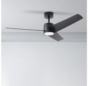 ZEVENTI - LED Stropní ventilátor ORVIETO LED/18W/230V Wi-Fi Tuya černá + DO ZEV001