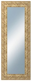 DANTIK - Zarámované zrcadlo - rozměr s rámem cca 60x160 cm z lišty KŘÍDLO zdobné zlaté (2890)