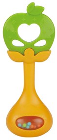 Silikonové kousátko s chrastítkem BAYO jablíčko Barva: zelená