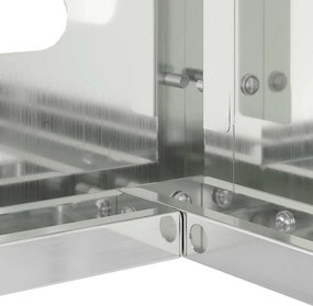 vidaXL Ochrana klimatizace Stříbrná 110 x 50 x 80 cm [865909]
