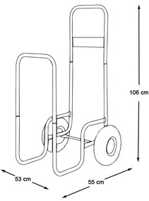 Ruční vozík na dřevo