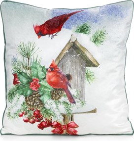 VÁNOČNÍ DEKORAČNÍ POVLAK NA POLŠTÁŘ COZY2 45X45 CM VZOROVANÝ