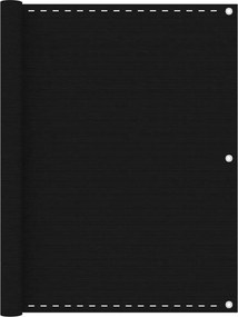 vidaXL Balkónová zástěna 120 x 500 cm HDPE [310846] Barva: Černá