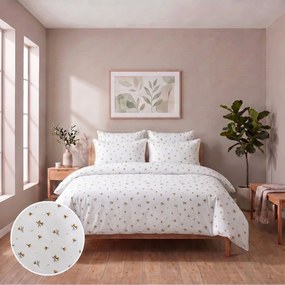 Bavlněné povlečení renforcé Zvonečky žluté - 1x 240/200, 2x 70/90cm