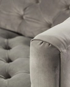 Pohovka Velvet Elite grey,  3-m.