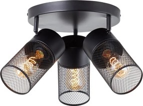 Brilliant 99725/76  Stropní kulaté svítidlo KAMOLO černý kov