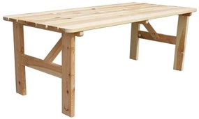 ROJAPLAST Zahradní stůl - VIKING, 200x70 cm, dřevěný přírodní