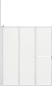 Sprchová a vanová zástěna tvar L 70x120x137cm 4 panely skládací 140787