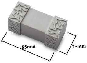 Garnýž kovová 480 cm dvouřadá - dvojitá 20x20 roma matná stříbrná