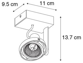 Moderní bodové světlo černé - Master 70