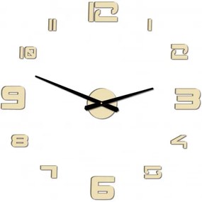 Nástěnné hodiny samolepicí velké Moderní hodiny | SENTOP 12P021 PLEXI 2D