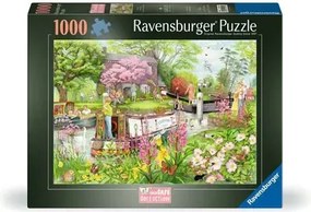 RAVENSBURGER Puzzle Cosy Café Collection č.4: Říční kavárna / 1000 díl
