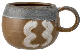 Bloomingville Keramický hrnek Senna Brown 500 ml, hnědá barva, keramika