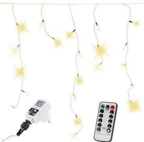 VOLTRONIC® 59791 Vánoční světelný déšť 200 LED teple bílá - 5 m + ovladač