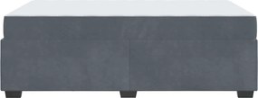 Rám postele s matrací Tmavě šedá 120 x 200 cm textil 3399285
