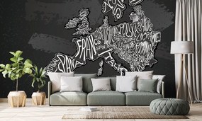 Samolepící tapeta moderní mapa Evropy - 450x300 cm