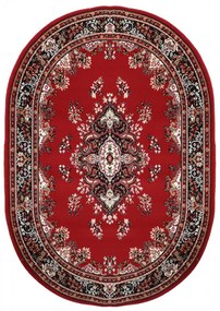 JUTEX Kusový koberec ESCAPE ovál 510480 červený BARVA: Červená, ROZMĚR: 120x170 cm ovál