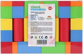 TEDDIES Pěnová stavebnice 29 ks / Stavebnice / Pěna / Plastová krabice