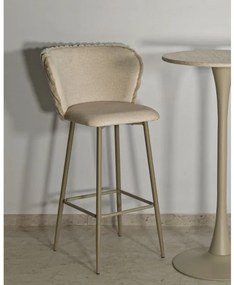 Designová barová židle Bechora II krémová