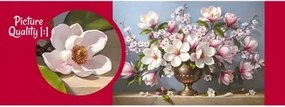 CHERRY PAZZI Puzzle Magnóliová elegance / 1000 dílků / 70 × 50 cm