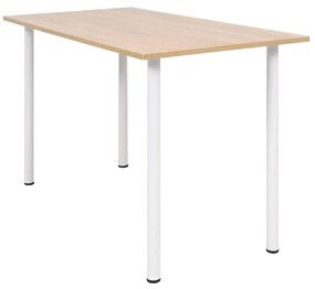 Jídelní stůl 120 x 60 x 73 cm barva dub a bílý,  245728 HangarStore.cz