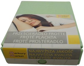 Napínací froté prostěradlo 160x200 KOL12 zelené