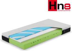 Hn8 Schlafsysteme 7-zónová matrace ze studené pěny s integrovaným viskózovým topperem Schlafschön VS (H4, 120 x 200)