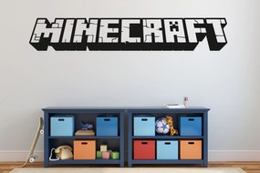 Lepy.cz Samolepka na zeď Minecraft Velikost (šířka x výška): 60x10cm, Barevná varianta: Bílá