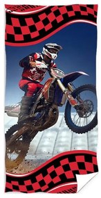 Plážová osuška Motocross - 100% bavlna, froté s gramáží 300 gr./m² - 70 x 140 cm