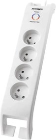 Přepěťová ochrana PHILIPS 4 zásuvky 2m, bílá Emos PHILL P54010