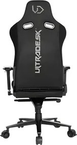 ULTRADESK Herní křeslo Throne černá / textil / 4D področky / 140 kg /