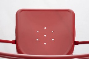 Zahradní židle Lynden - kov | červená