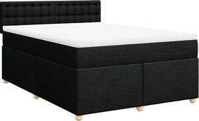 Box spring postel s matrací černá 140 x 190 cm textil 3286691