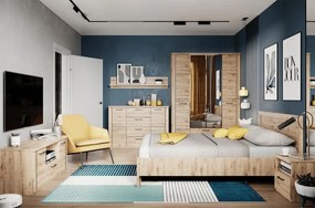 Postel DORSI 160x200, dub navarra Kondela 0000358646