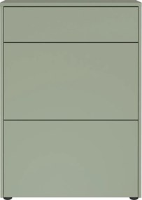 Šedozelená matná skříňka 70x99x34 cm Binetto – Germania