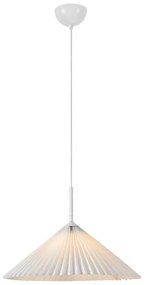Bílé závěsné svítidlo ø 50 cm Plisado – Markslöjd