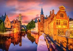 CASTORLAND Puzzle Bruggy, Belgie / 500 dílků / 47 × 33 cm