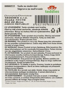 Teddies Sada na malování - Art box kreativní sada 143ks v dřevěném kufříku 38x25x8cm