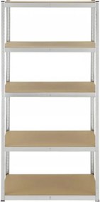 Fistar Regál 180x120x60 cm kovový zinkovaný 5-policový, nosnost 600 kg