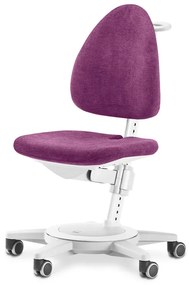 Dětská rostoucí židle moll Maximo bílá Barva potahu: fialová Aquaclean