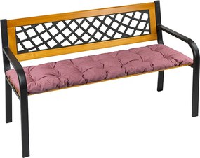 Bellatex Sedák na lavici prošívaný Růžová 40x150 cm