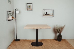 Wudboys Jídelní stůl ONTOP Barva kovu: Černá, Dřevo: Jasan, Rozměr: Průměr 100 cm, moderní skandinávský styl