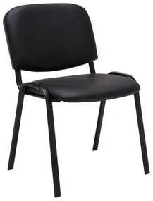4dílná sada návštěvnických židlí Amora černá