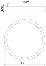 Globo 41586-18 - LED Stmívatelné stropní svítidlo SONNY LED/18W/230V + DO