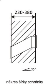 KĽUČKA SM D poštovní schránka oboustranná Antik měděný