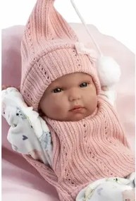 Llorens 63504 NEW BORN HOLČIČKA - realistická panenka miminko s celovi